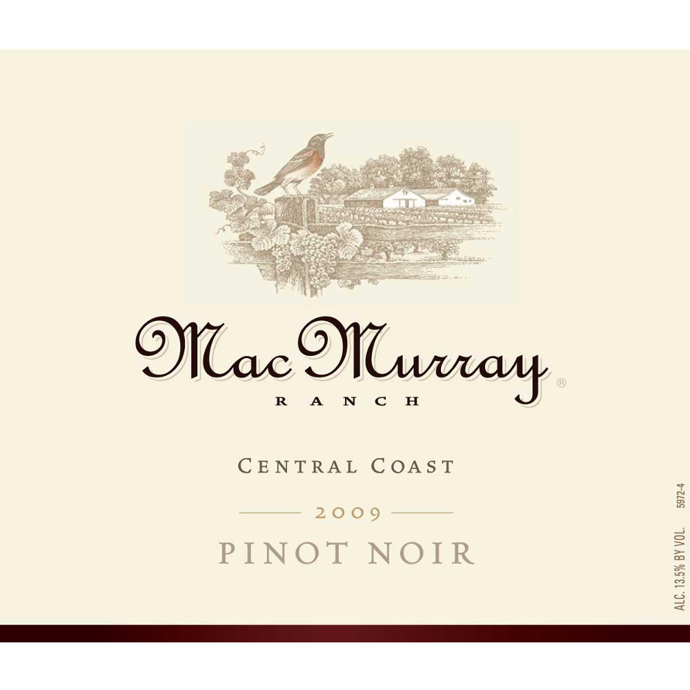 MacMurray Estate Vineyards Central Coast Pinot Noir 2009 | Wine.com
