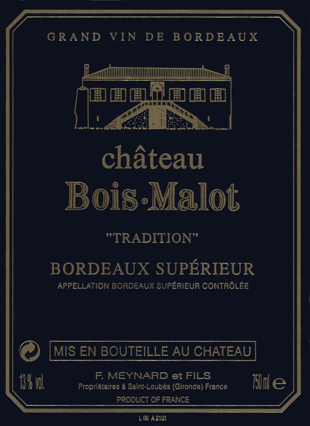 Chateau Bois Malot Bordeaux Superieur Tradition 2010 | Wine.com