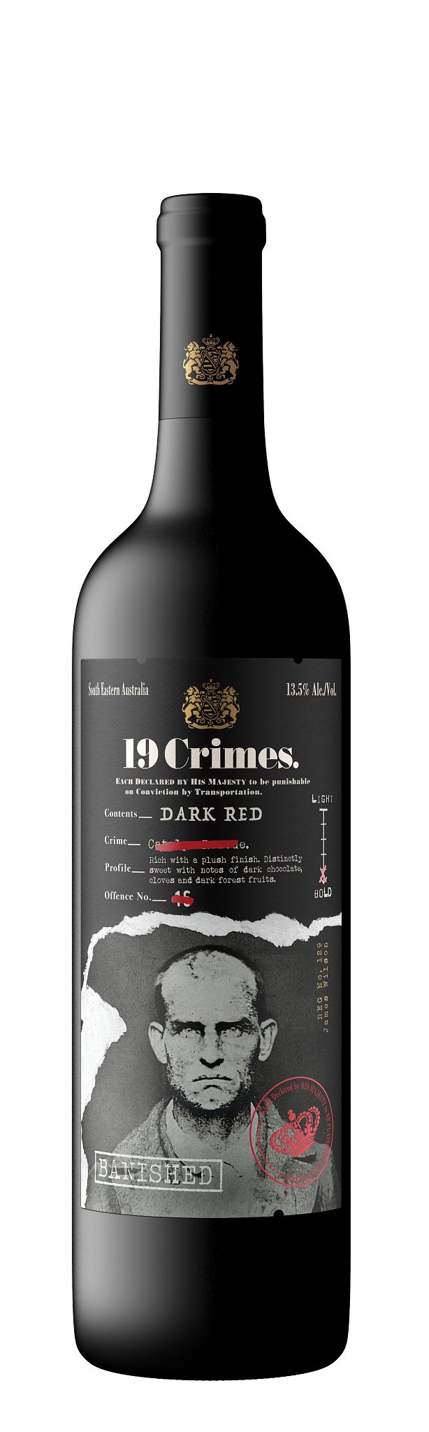19 Crimes The Banished Dark Red | Wine.com